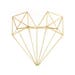 Different Size Gold Tone Tetrahedron Nesting Triangle Centerpieces ...