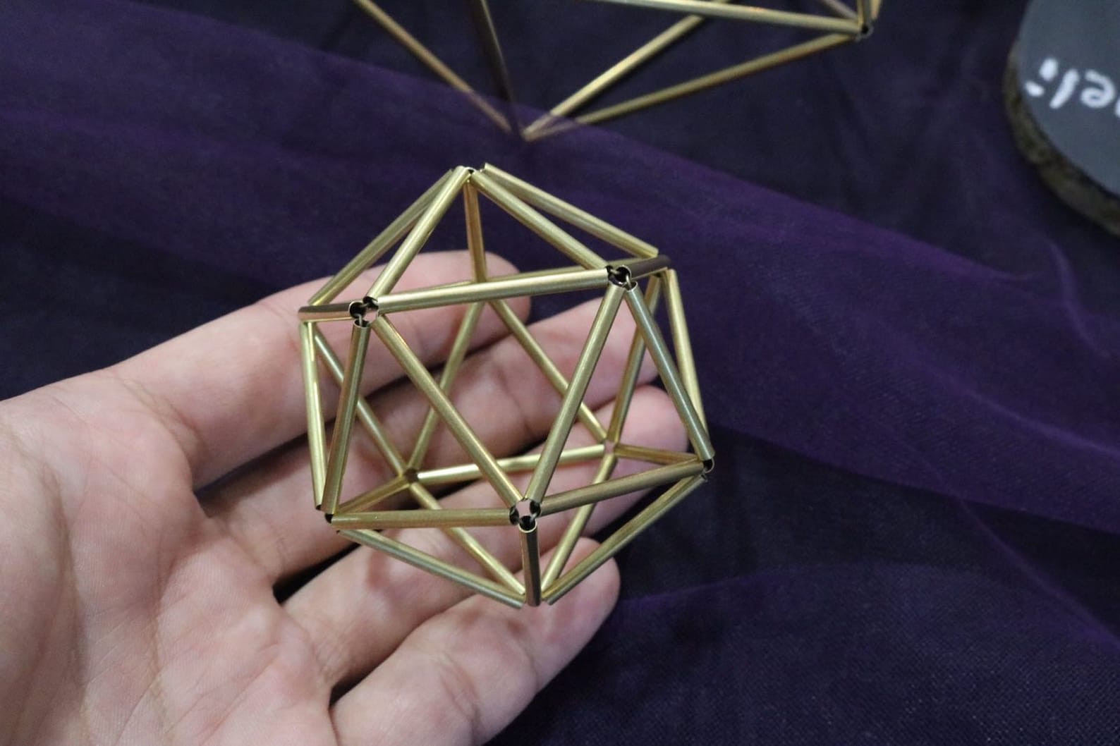 Gold Tone Little Spheres, 10 Small Spheres, Wedding Favors, Himmeli ...