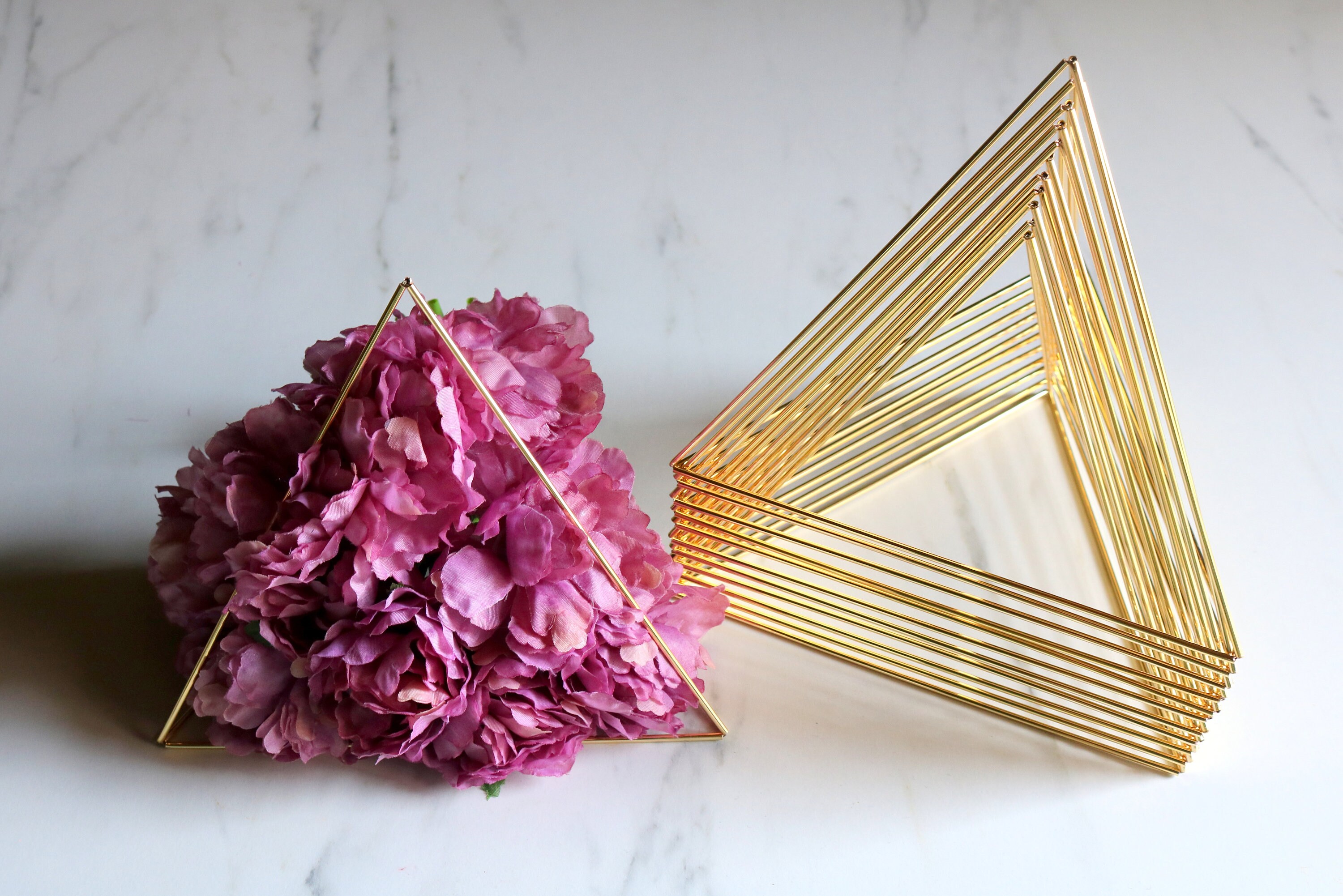 Different Size Gold Tone Tetrahedron Nesting Triangle | Etsy