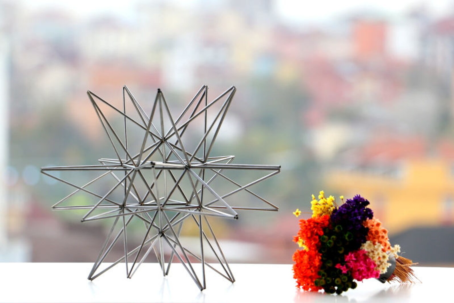 Black Molecule Decor Black Copper Himmeli Home Decor Himmeli | Etsy