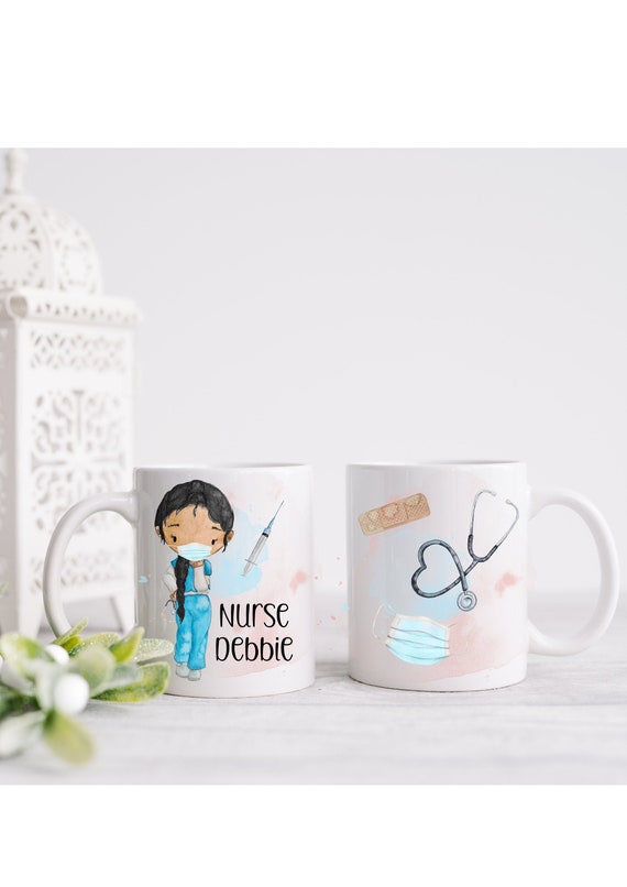 NHS Nurse Mug & Coaster Personalised Nurses Mug Nurse Gift - Etsy UK