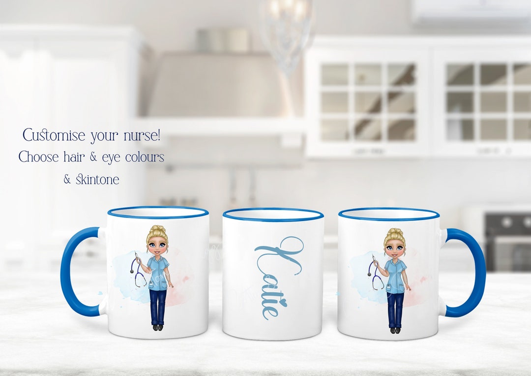 Personalised Nurse Mug, Nurse Coffee Cup, New Nurse Gift, Nurse ...