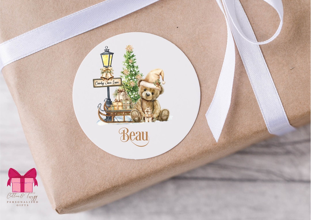 20 Personalised Christmas Stickers, Christmas Gift Labels, Christmas ...