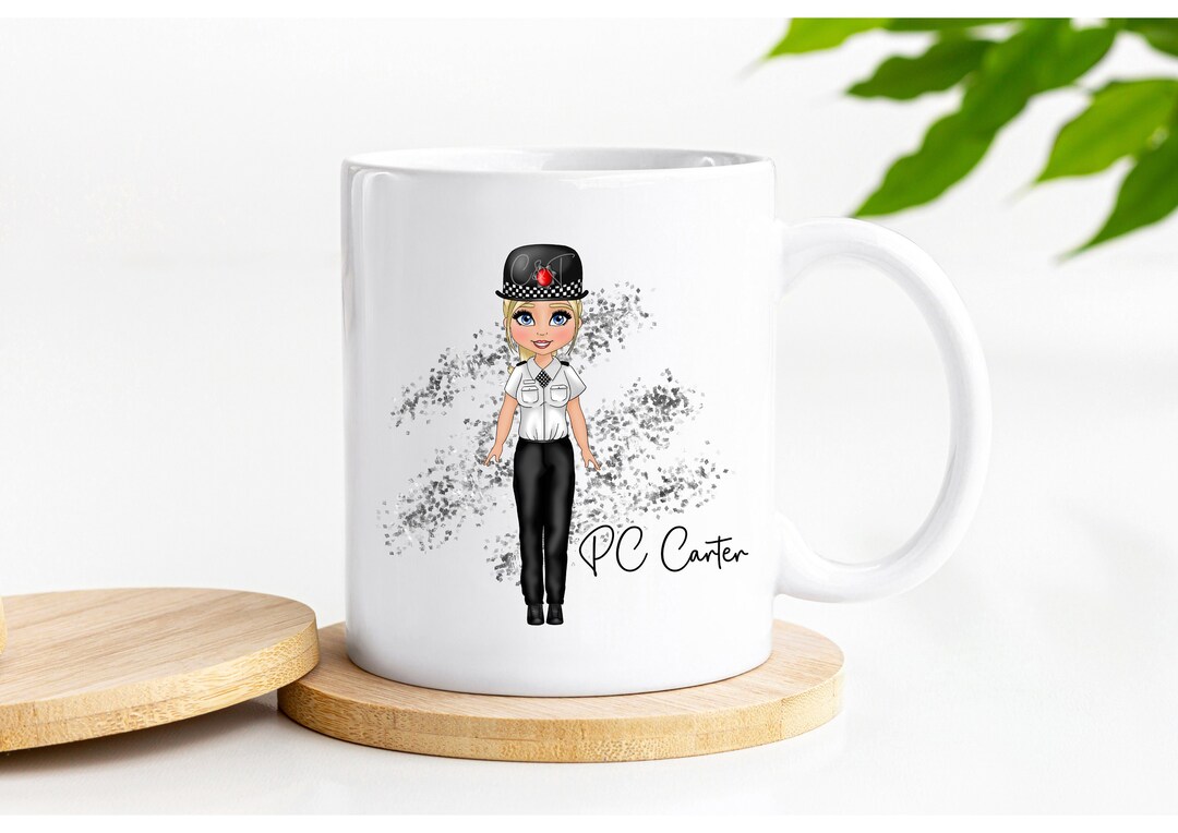 Personalised Police Mug, Police Officer Coffee Cup, Police Woman Gift ...
