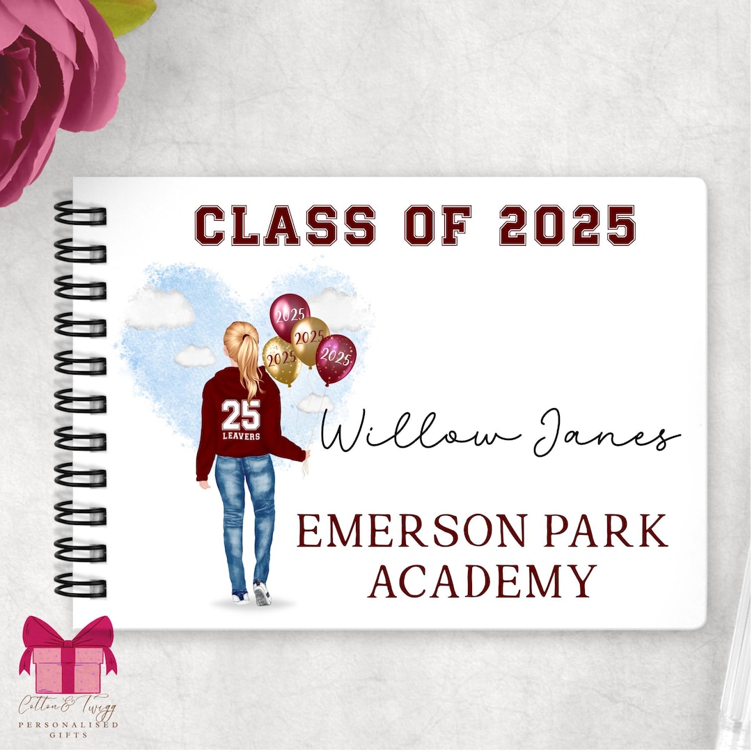2025 Leavers Book, A6 Notebook for School Leaver, Personalised Year 6/ ...