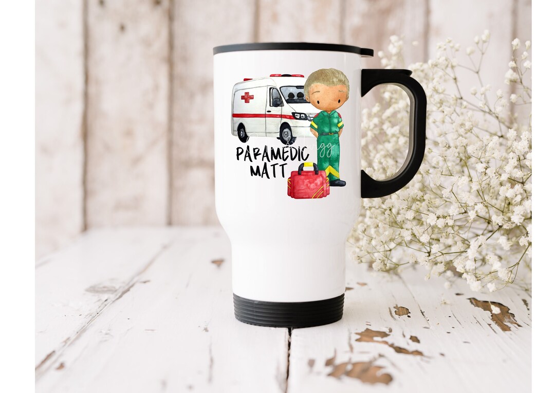 Paramedic Travel Mug, Medic Gift, First Response Gift, Personalised ...