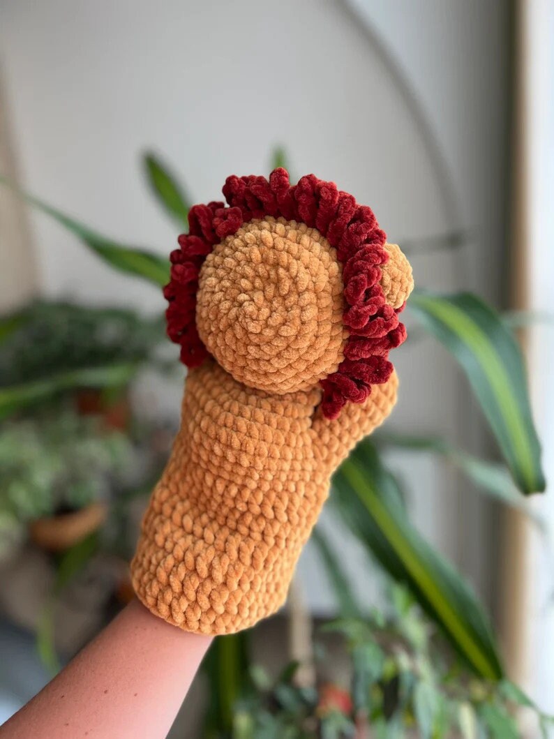 Lion Hand Puppet Pattern in Crochet PDF Amigurumi Puppet Performance ...