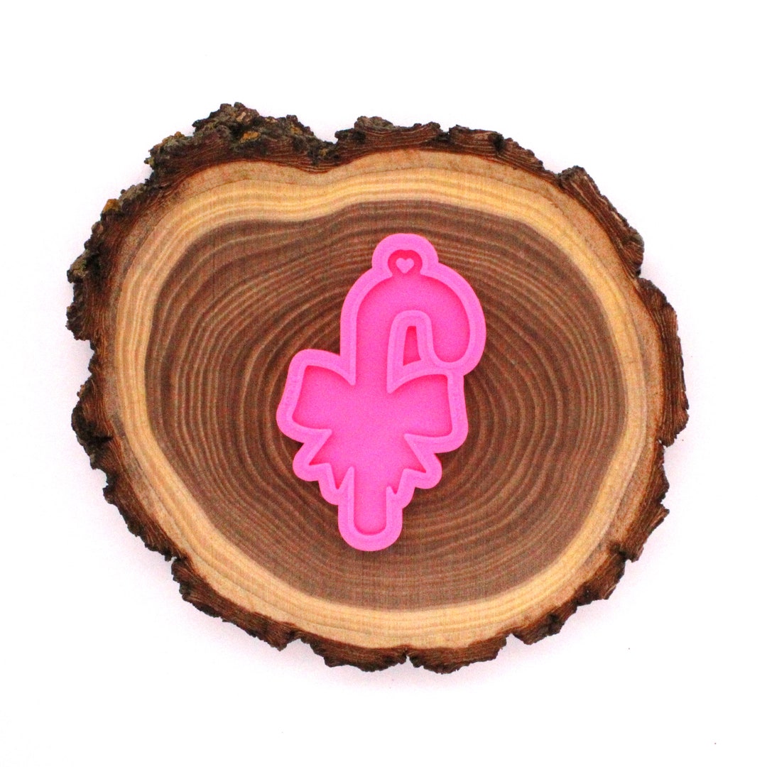 Candy Cane Shiny Silicone Mold for Epoxy Resin Keychain Jewelry Making ...