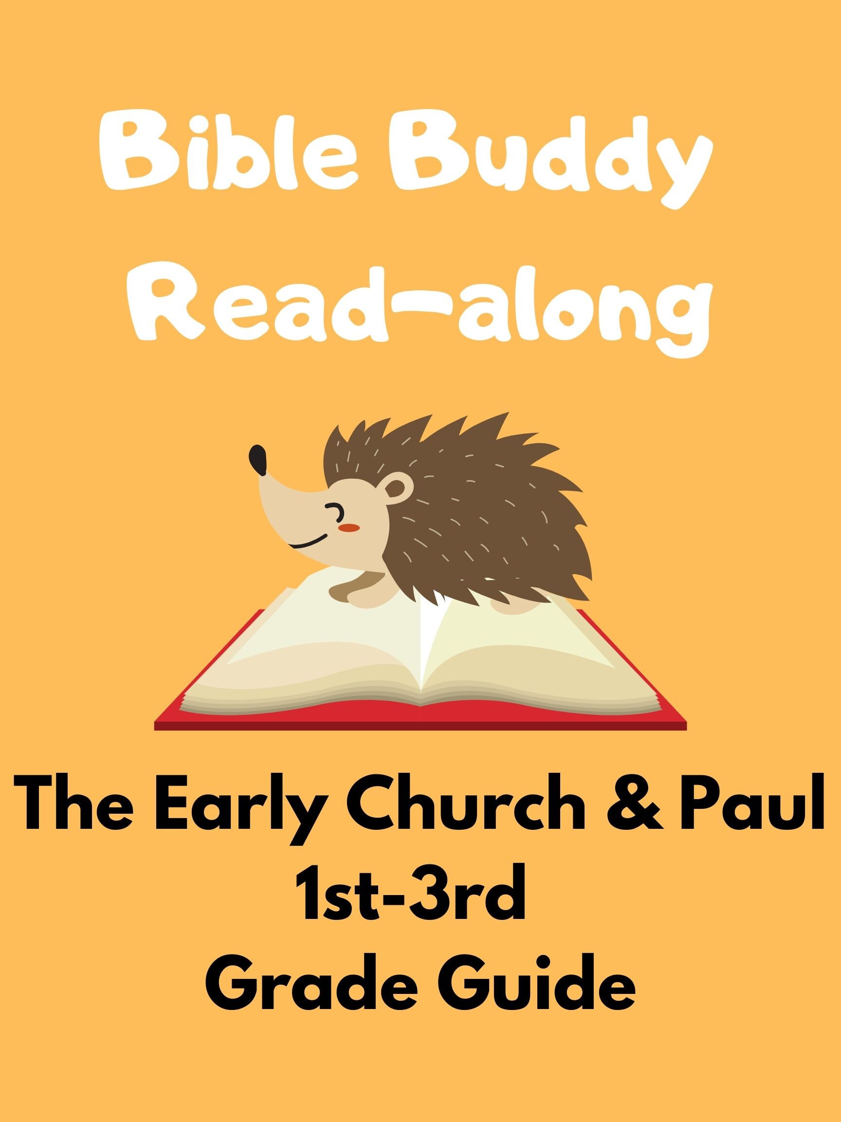3rd Bible Buddy Read-along FULL SET Hedgehog - Etsy