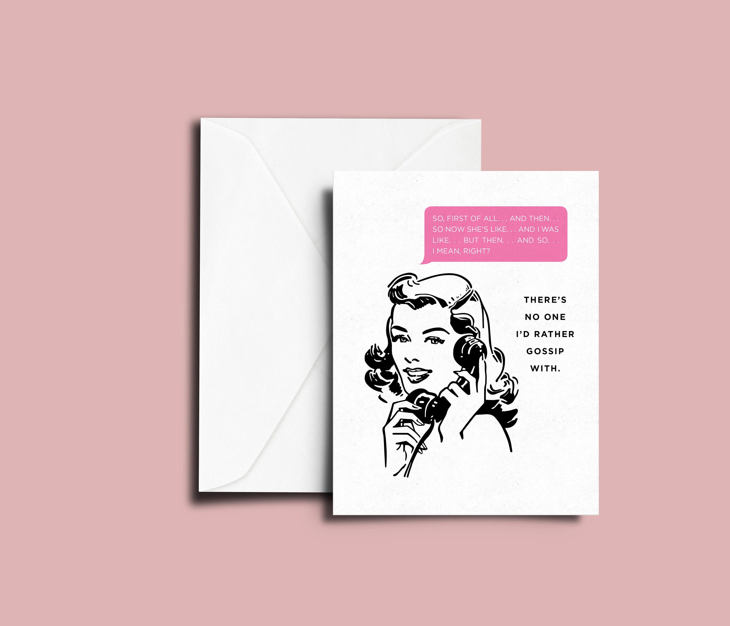 Gossip Greeting Card - Etsy