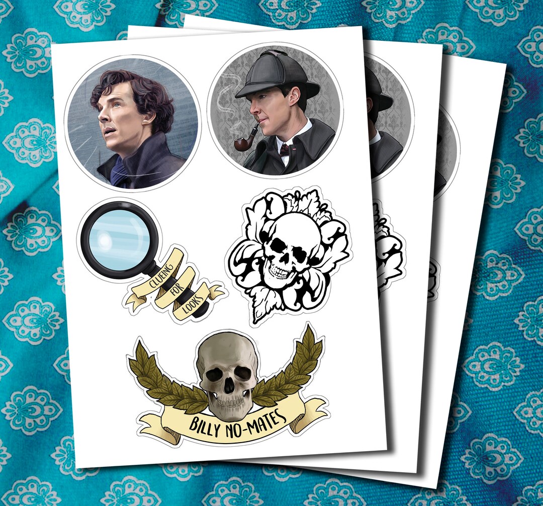 Sherlock Sticker Sheet A6 - Etsy