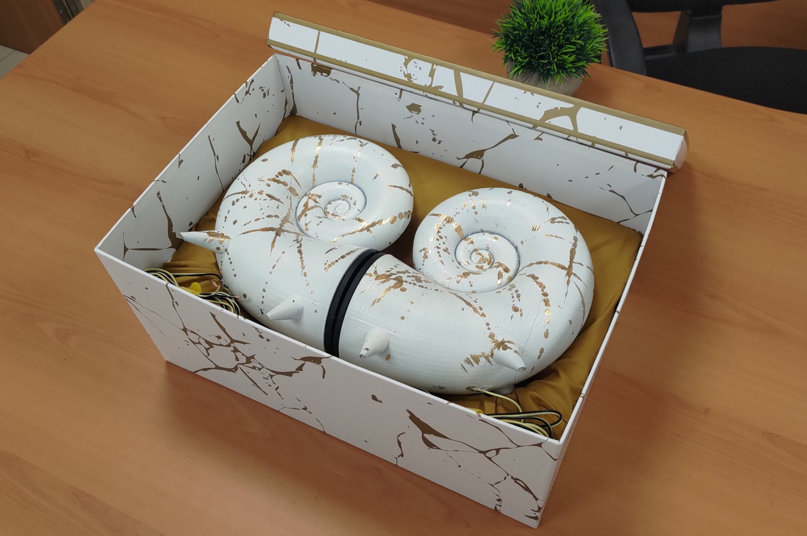 3D Printed & Painted Unique Nautilus Shell Speaker Pair - Etsy