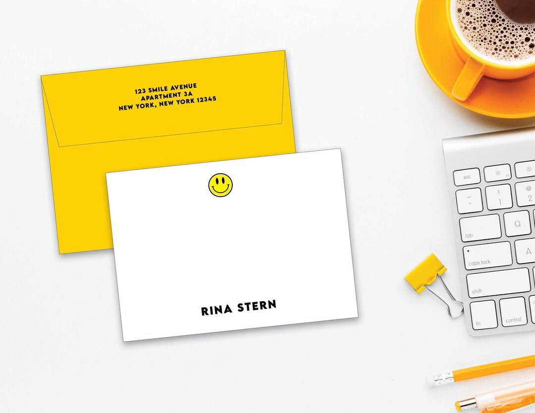 STATIONERY | A2 Smiley Cards - Etsy