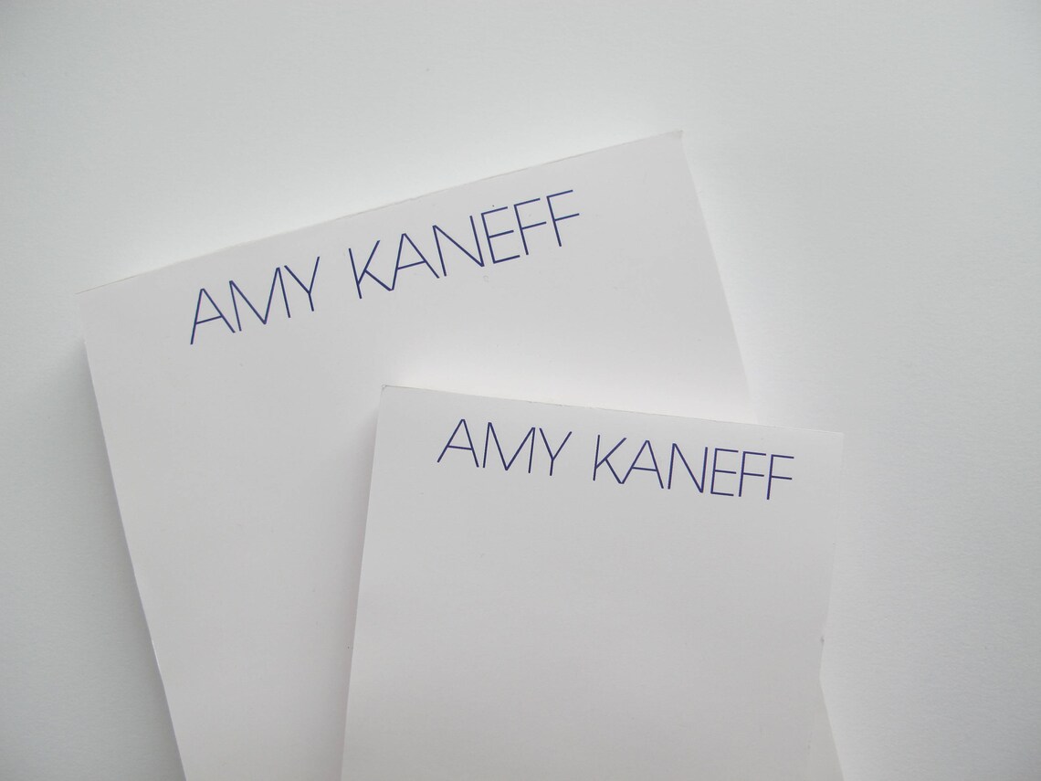 Set of 2: STANDARD NOTEPAD SET - Etsy