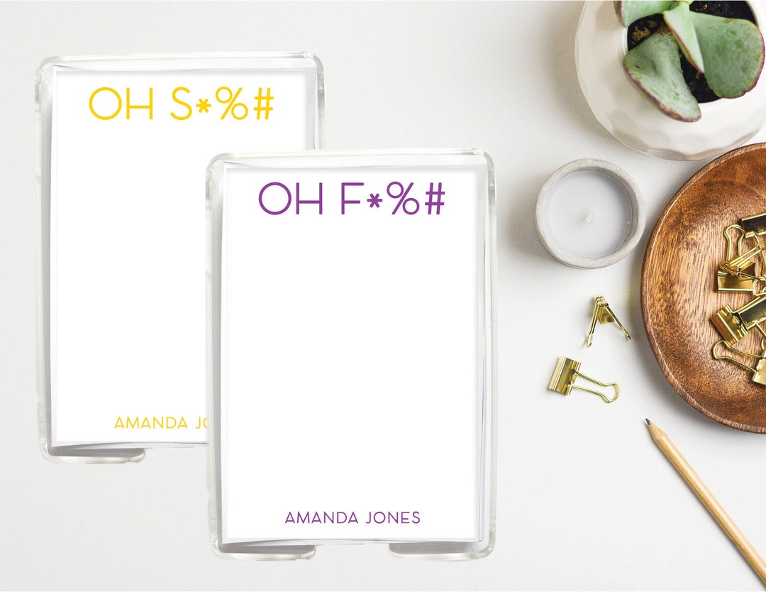 LUCITE | Medium Oh S*** / Oh F*** - Etsy