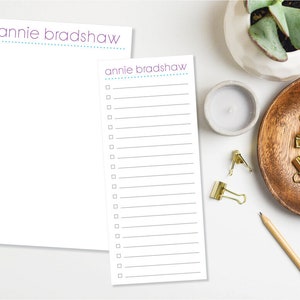 NOTEPAD Dots Set plum/turquoise - Etsy