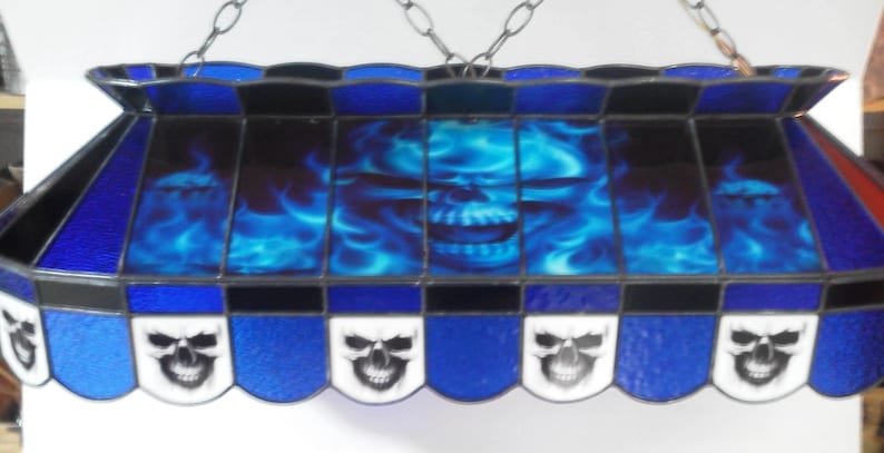 SKULL Pool Table Billiard Lamp - Etsy