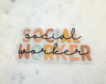 Social Work Sticker Pack Stickers Social Work Social Worker Gift for a ...