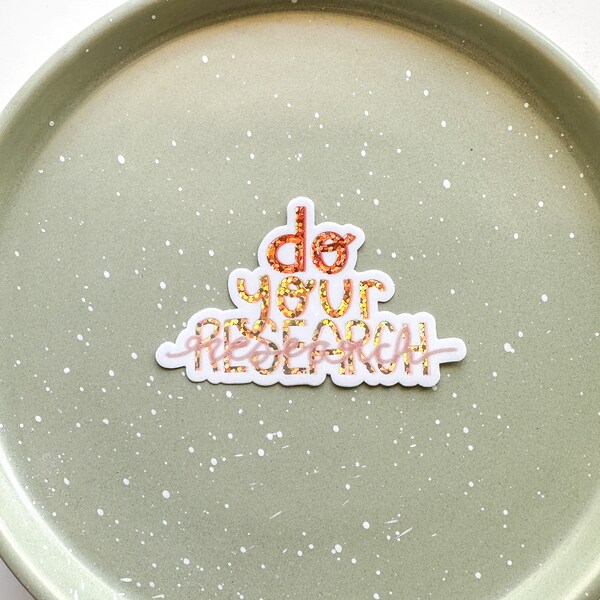 Research Sticker - Etsy