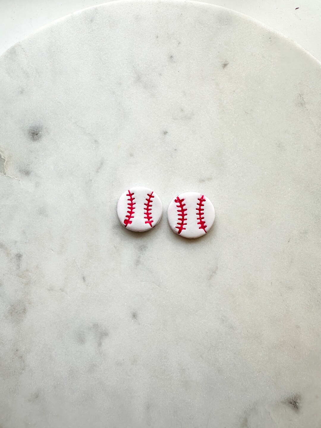 Baseball Stud | Hypoallergenic and Nickel Free Metal - Etsy