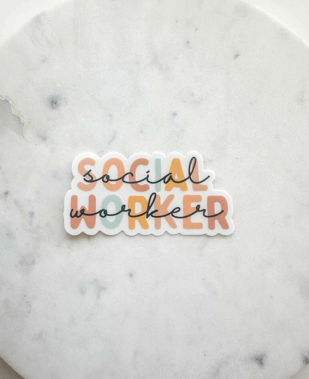 FINAL RESTOCK Social Worker Weatherproof Sticker | Social Work Sticker ...
