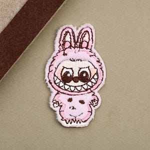 Labubu Inspired Patch Labubu Patch Embroidery Iron on Patch Stitch on ...