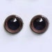Dark Brown Hare Eyes Black Glass Eyes for Toy Felted Rabbit Felting ...