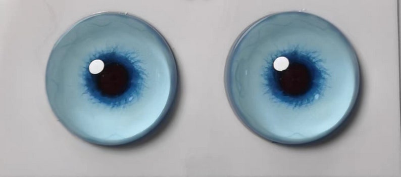 Realistic Blue Dog Eyes Diy Husky Glass Eye Cabochons Light Blue Eyes ...