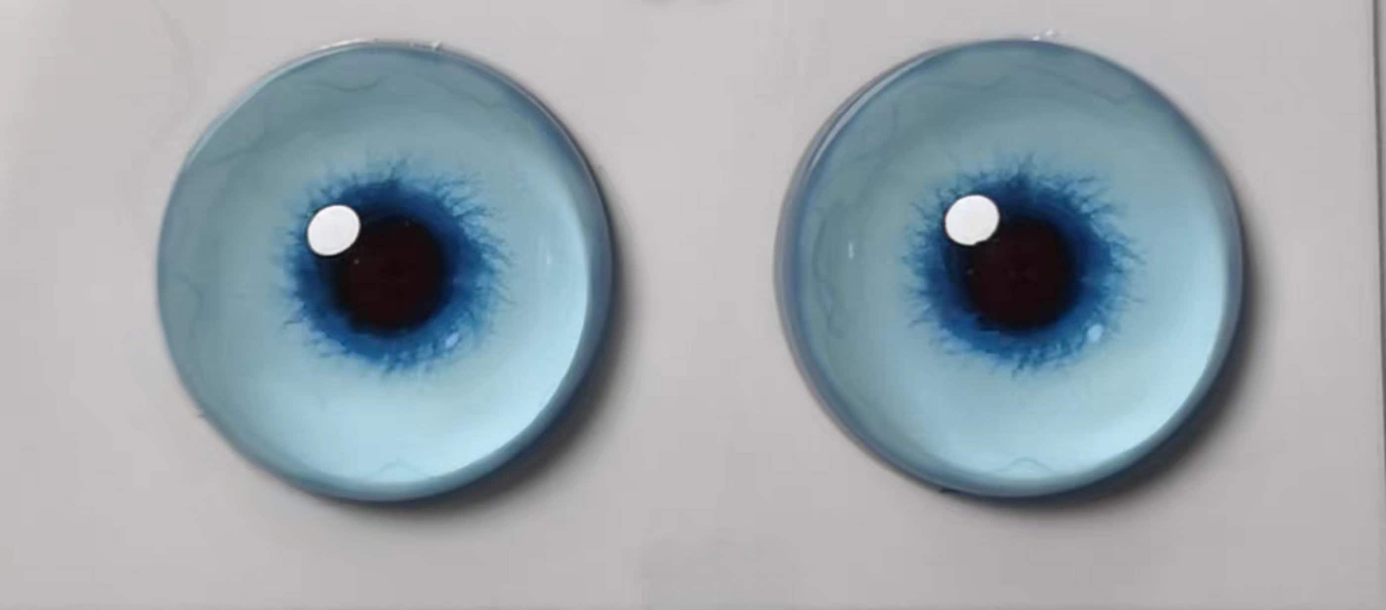 Realistic Blue Dog Eyes Diy Husky Glass Eye Cabochons Light Blue Eyes ...