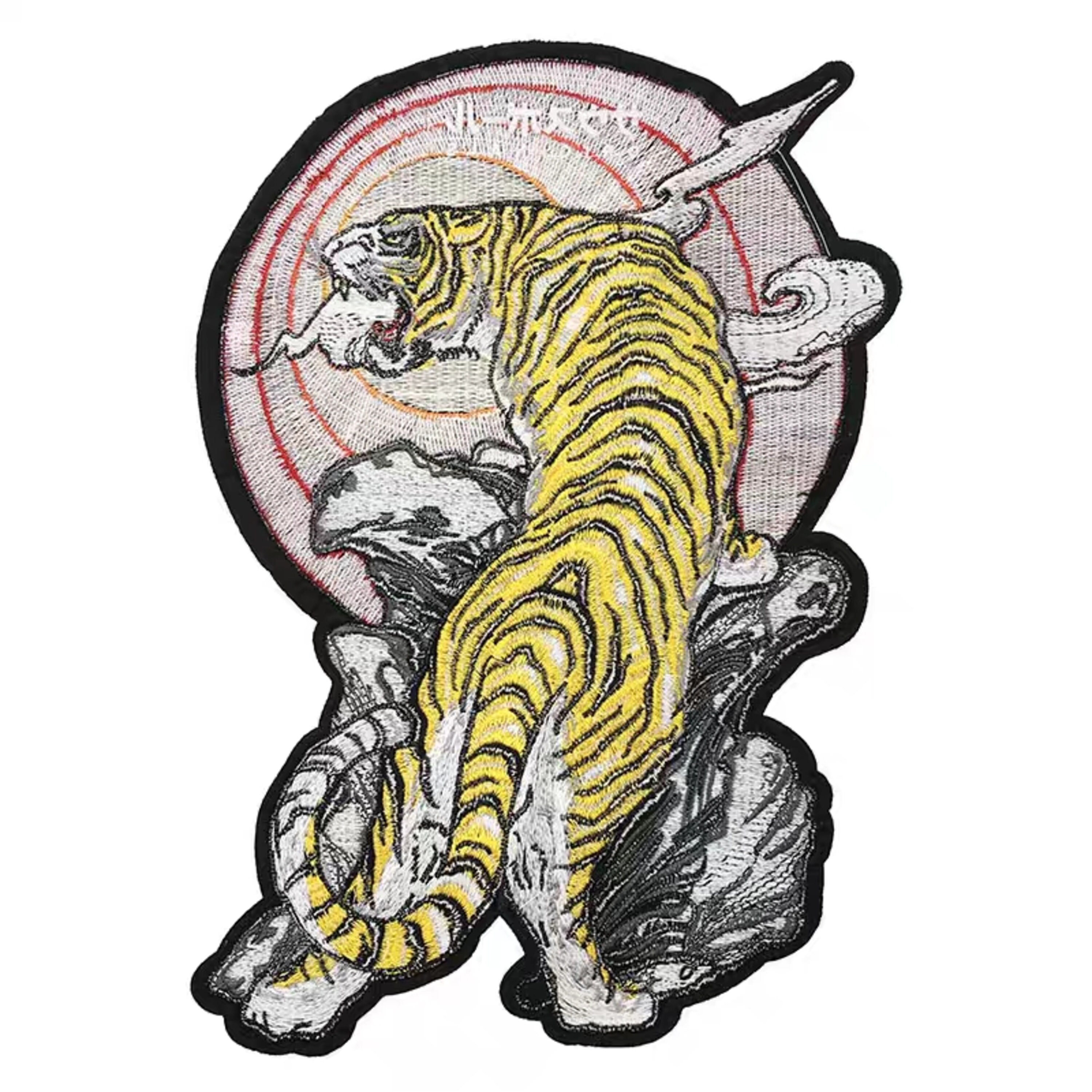 Large Tiger Patch Japanese Style Embroidered Applique Asian Motives Back Iron on Patch T-shirt ...