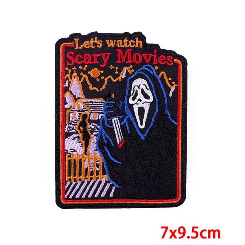 Scream Patch Horror Movie Patch Let's Watch Horror Movies Gift for ...