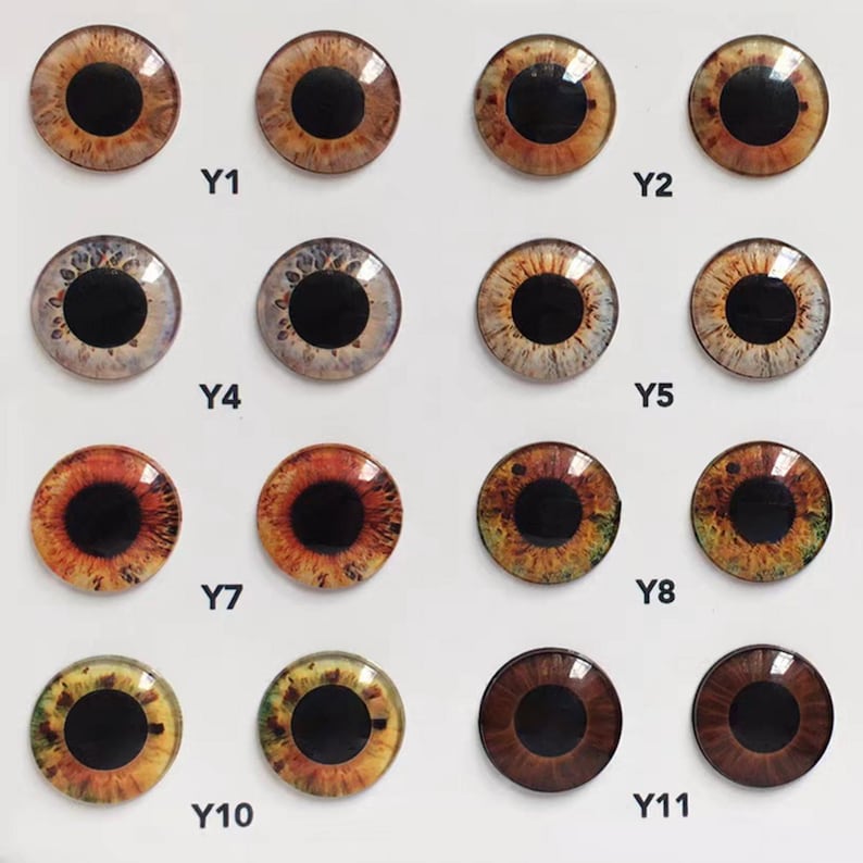 Realistic Brown Blythe Eye Chips Blythe Doll Eyes Hazel Doll Eyes Beige ...