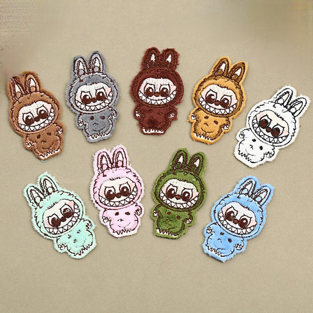 Labubu Inspired Patch Labubu Patch Embroidery Iron on Patch Stitch on ...