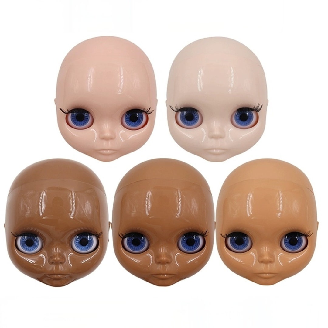 Blythe Doll Head Neo Blythe for Customizing Blythe Full Head Face Plate ...