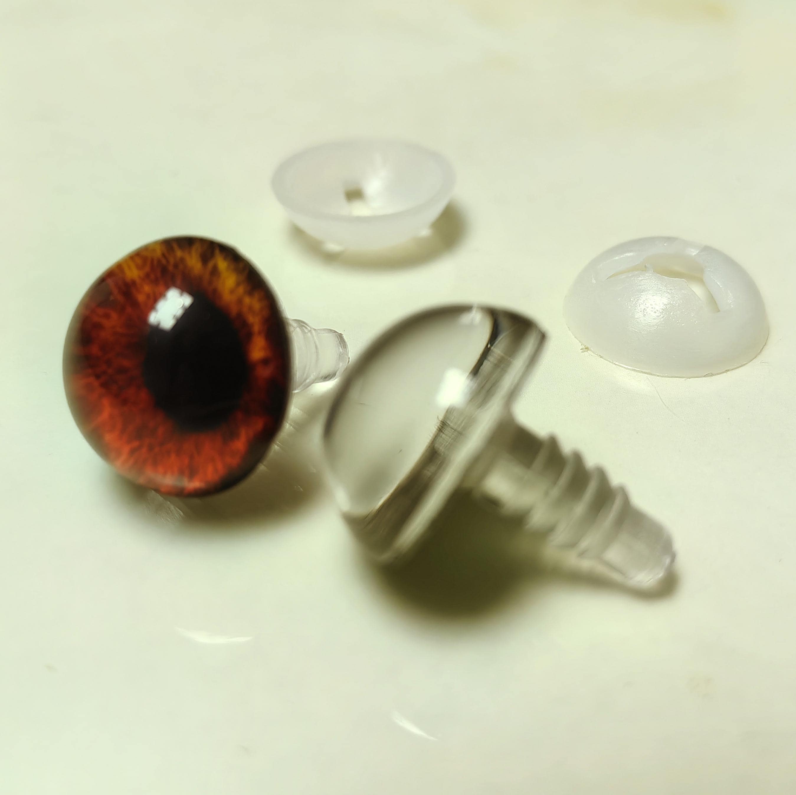 Realistic Golden Dog Eyes Hazel Glass Eye Cabochons Honey Puppy Doll ...