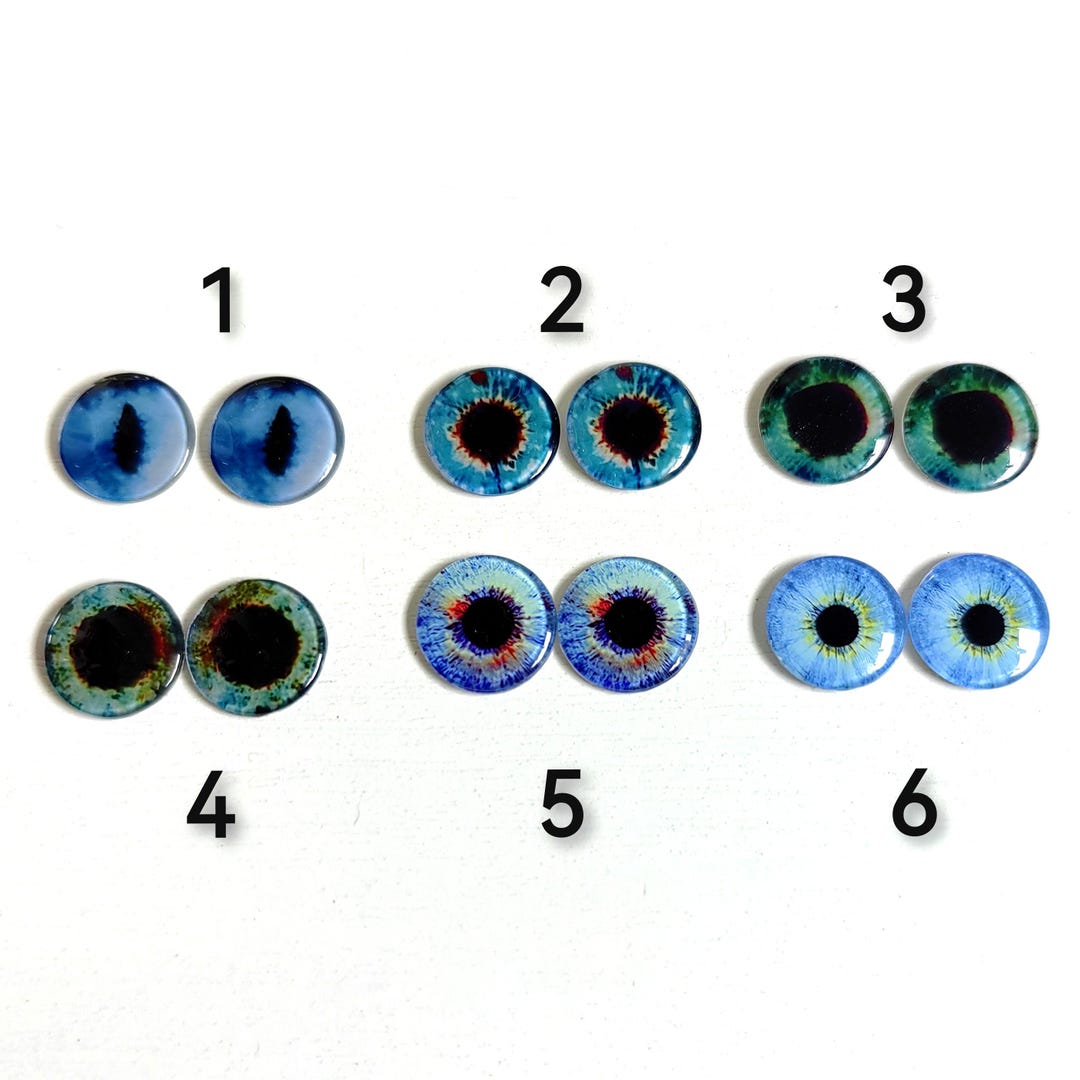 Blythe Eye Chips 14mm Neo Blythe Doll Eyes Glass Eyechips Flower Print ...