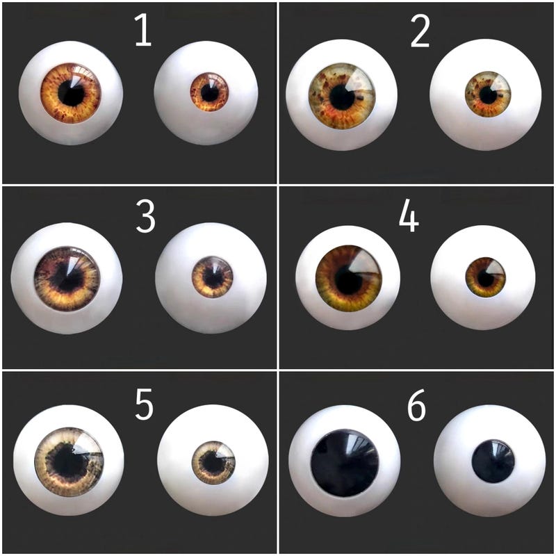 Bjd Doll Eyes Brown - Etsy UK