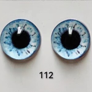 Blue Cat Eyes for Toy Light Blue Glass Eyes for Doll Dragon Eyes Felted ...