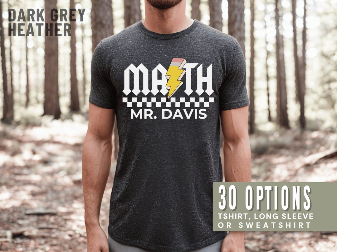 Men's Teacher Shirt Math Teacher Shirts for Men Mens Teacher Gifts Men ...