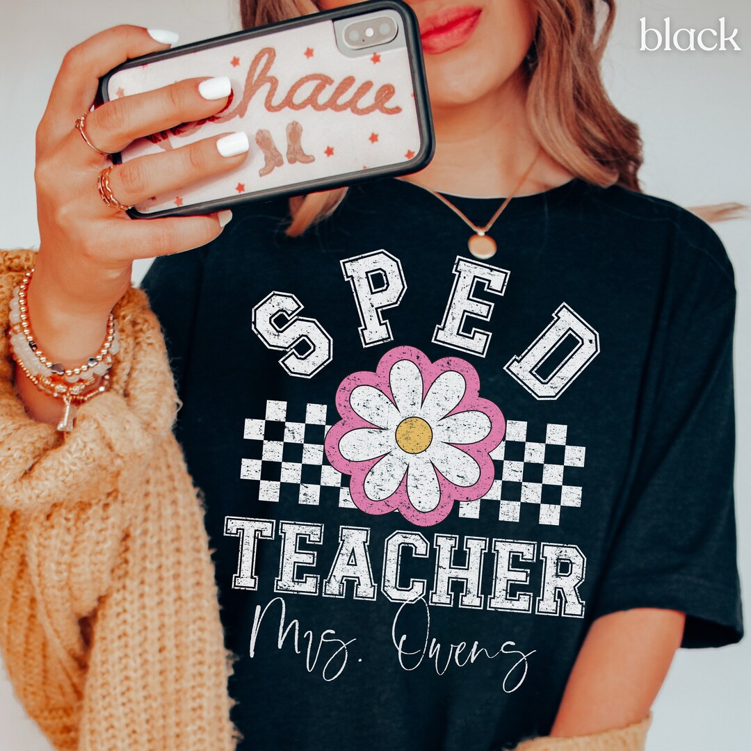 Personalized Special Education Teacher Shirt Custom SPED Teacher Crew ...