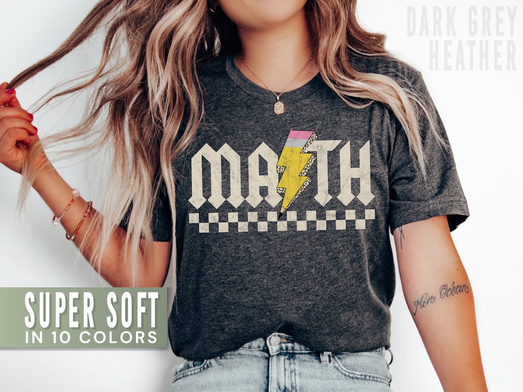 Math Teacher Shirt Retro Math Teacher Shirts High School Math Teacher ...