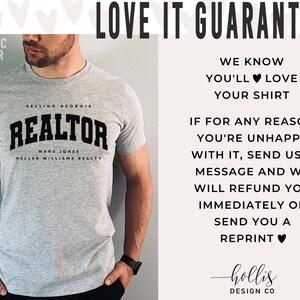 Men's Realtor Shirt for Men Personalized Real Estate Shirt Male Realtor ...