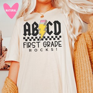 First Grade Rocks Teacher Shirt Gift for Teacher Appreciation Gifts for ...