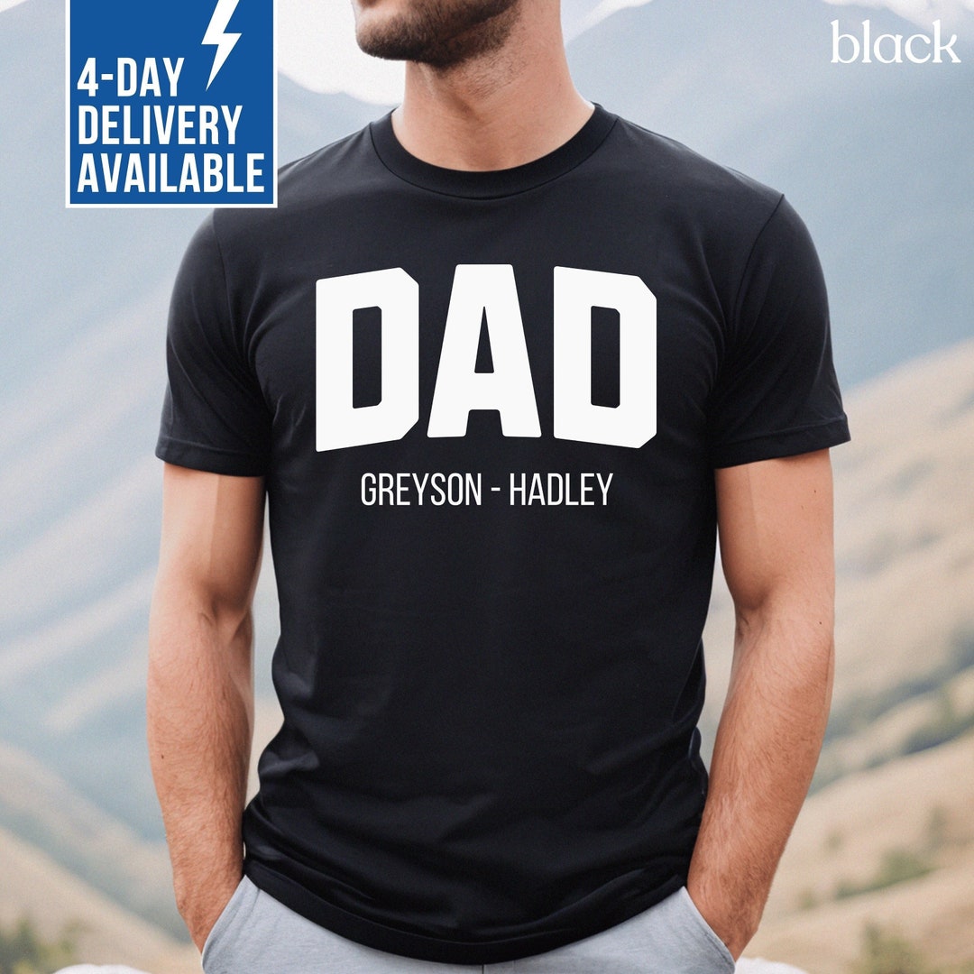 Personalized Dad Shirt Custom Dad Shirts Dad Gift Customized Father's ...