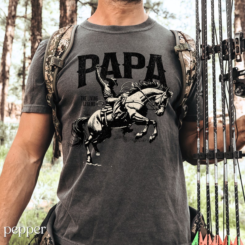 Western Papa Shirt for Grandpa Gift From Grandkids Cowboy Shirts for ...