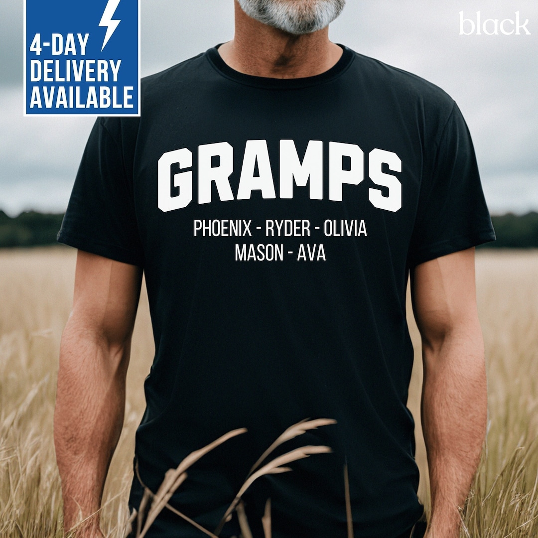 Personalized Gramps Shirt Custom Gramps Shirts Gramps Gift Customized ...