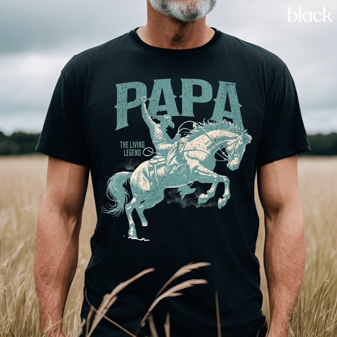 Western Papa Shirt for Grandpa Gift From Grandkids Cowboy Shirts for ...