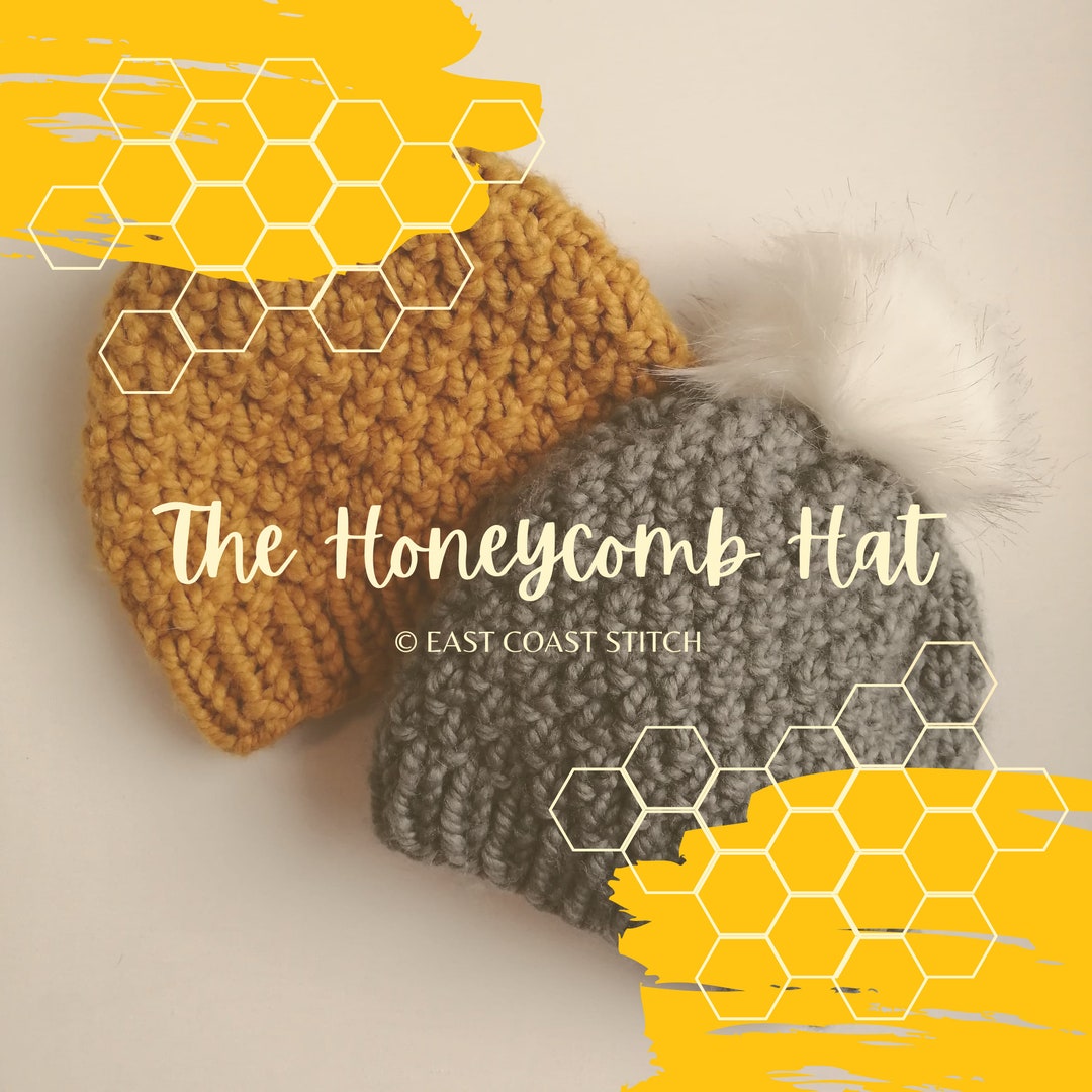 The Honeycomb Hat Knitting Pattern - Etsy