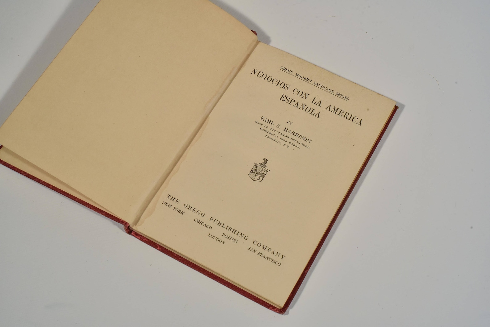 Vintage Spanish Book, Old Book, Negocios Con La America Espanola. Gregg ...