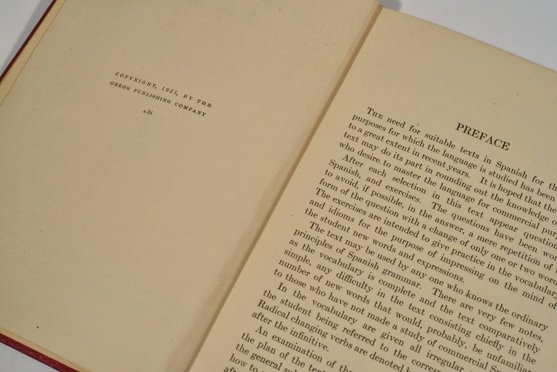 Vintage Spanish Book, Old Book, Negocios Con La America Espanola. Gregg ...